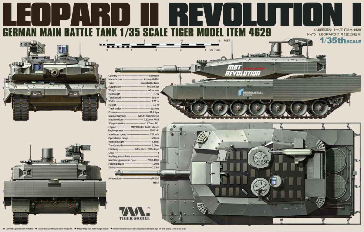 German Leopard 2A6 Main Battle Tank w/ Full Interior - Sukērumoderā